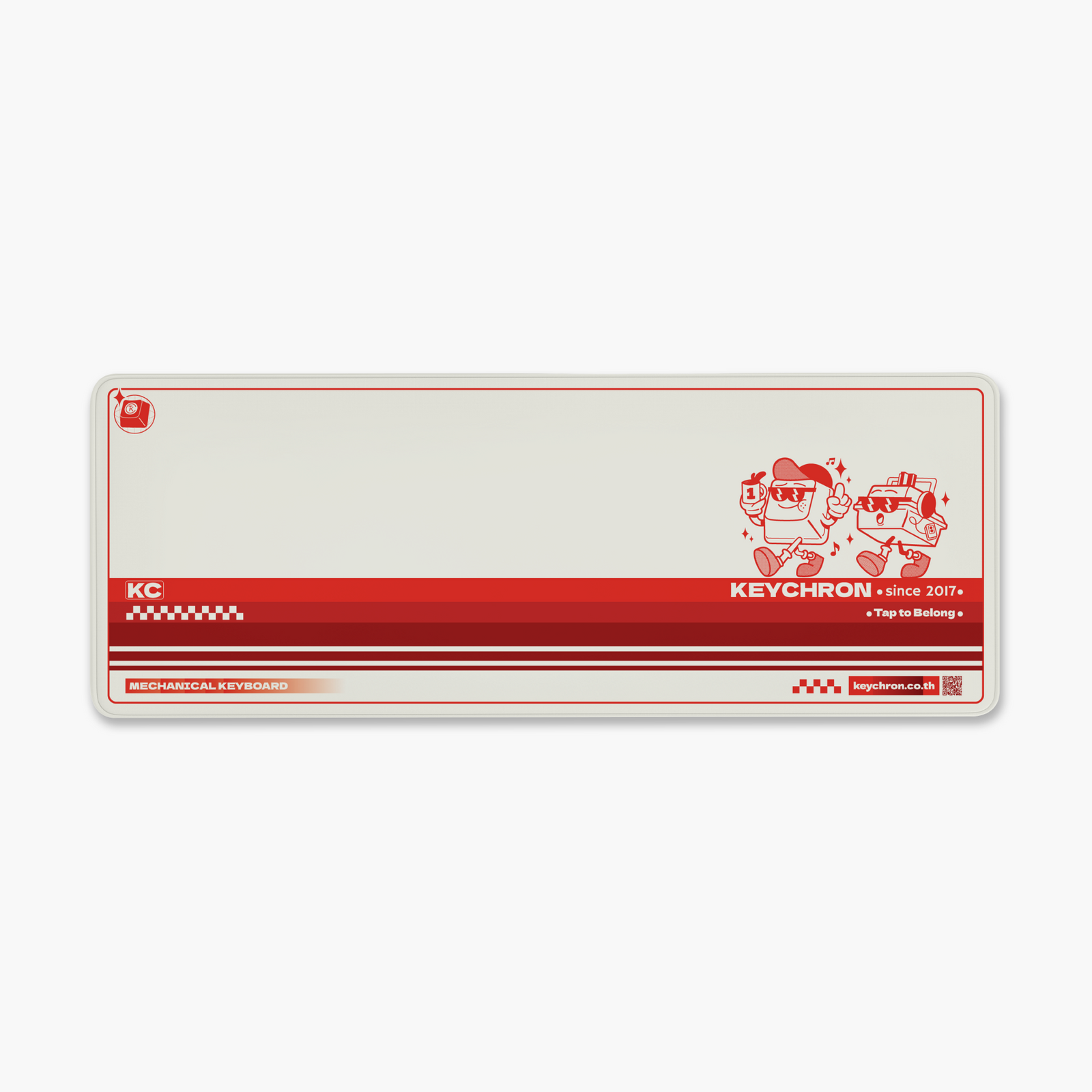 แผ่นรองบนโต๊ะทำงาน Keychron Desk Mat Retro 80s Edition
