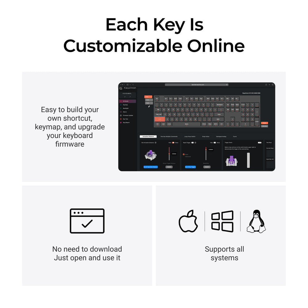 Keychron K10 HE Wireless Magnetic Switch Custom Keyboard | Keychron ...