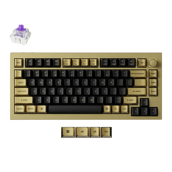 Keychron Q1 TMR QMK Wireless Custom Keyboard - Copper Edition ...